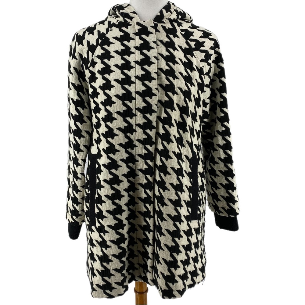 Zara Black & White Hounds Tooth Jacket - Gem